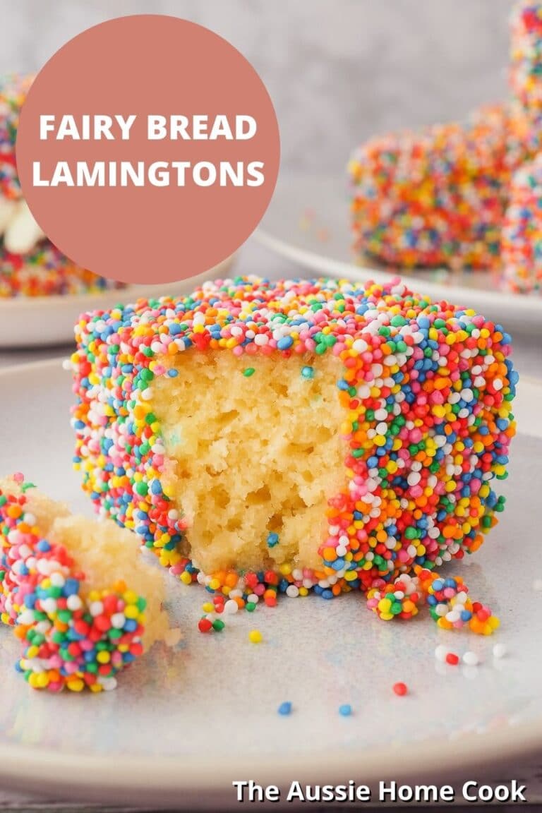 Fairy Bread Lamingtons - The Aussie home cook