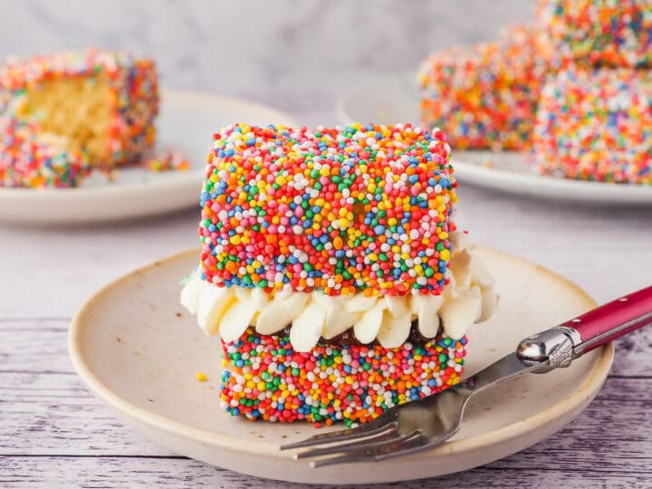 Fairy Bread Lamingtons - The Aussie home cook