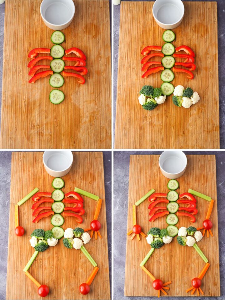 Skeleton Veggie Tray - The Aussie home cook